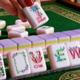 American Mahjong Set with 160 Tiles & Blue Portable Case - 1.2 Inch 4 ...