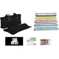 American Mahjong Set 166 Tiles 4 Colors Pushers/Racks Mah Jongg Set Blk ...