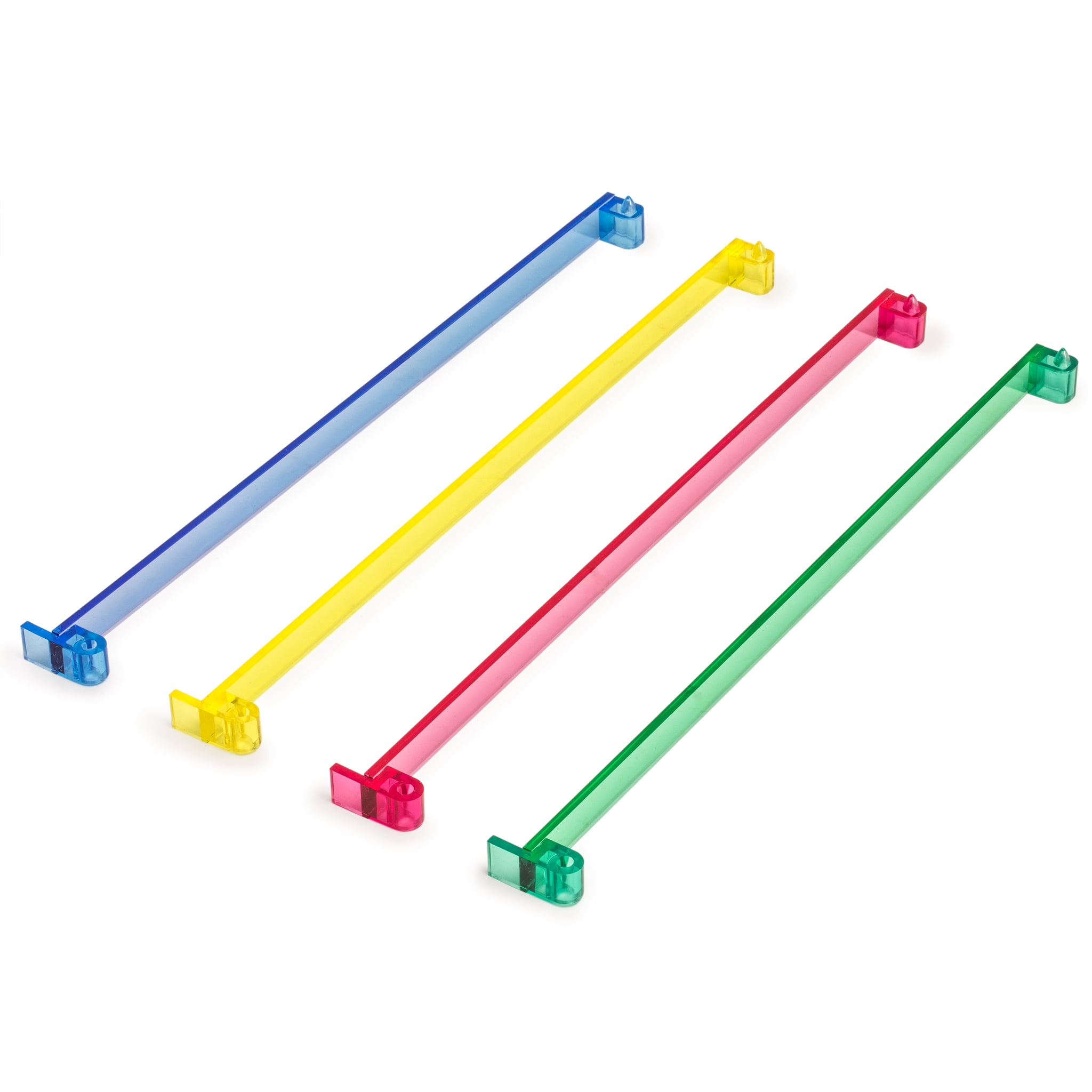 American Mahjong Tile Pushers - Set of 4, 18-Inch Multi-Color Acrylic ...