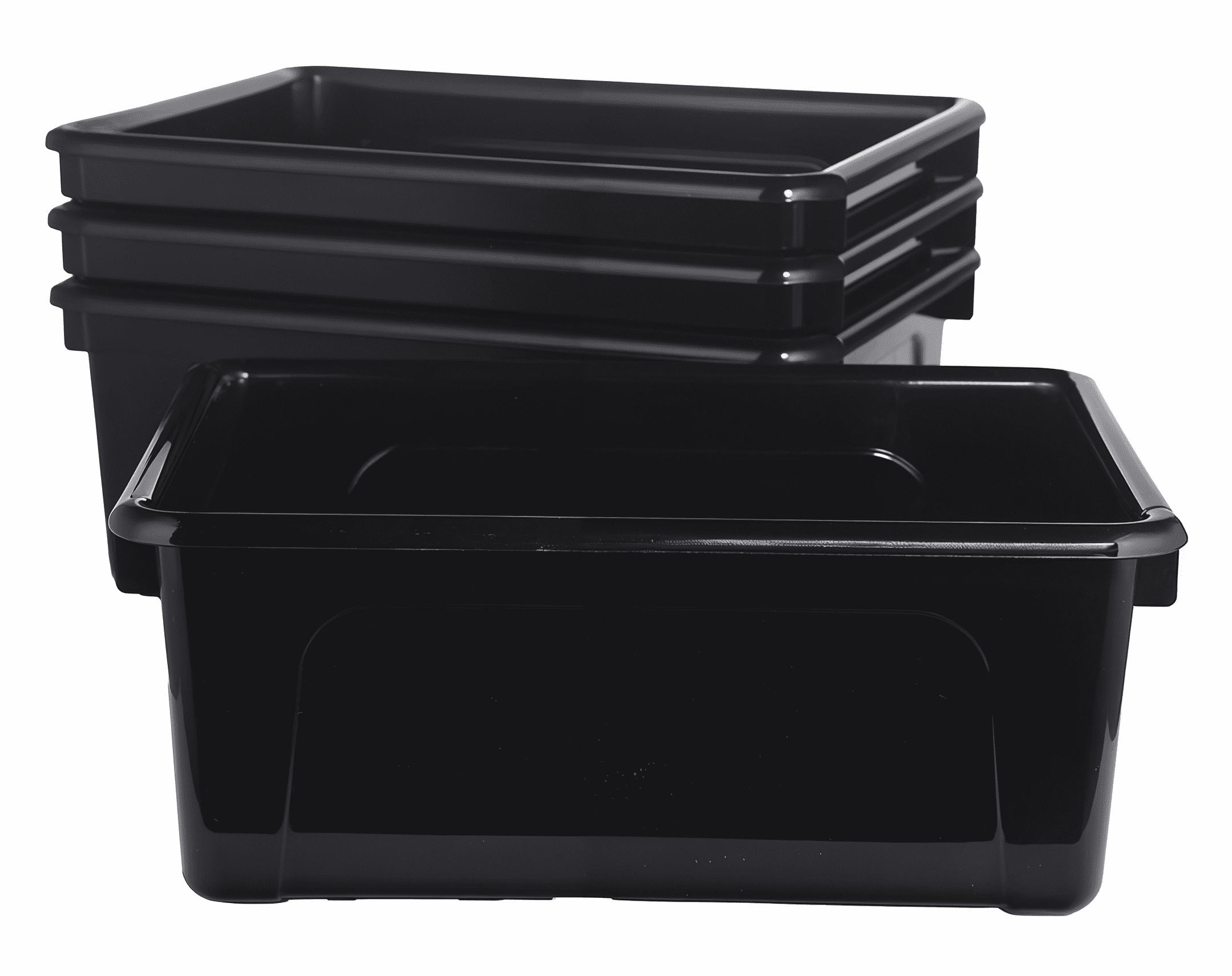 American Maid Black Plastic Cubby Bins Set of 6 - Walmart.com