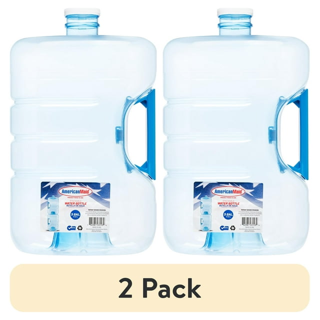 (2 pack) American Maid - Stackable & Refillable Water Gallon (3gal ...