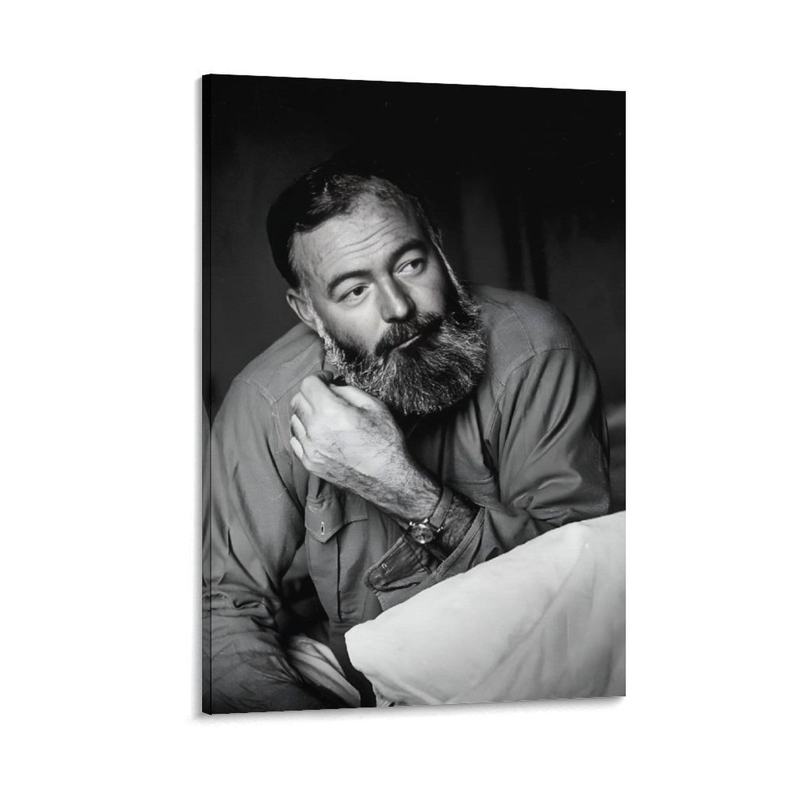 American Male Journalists Ernest Hemingway Poster Painting On Canvas ...