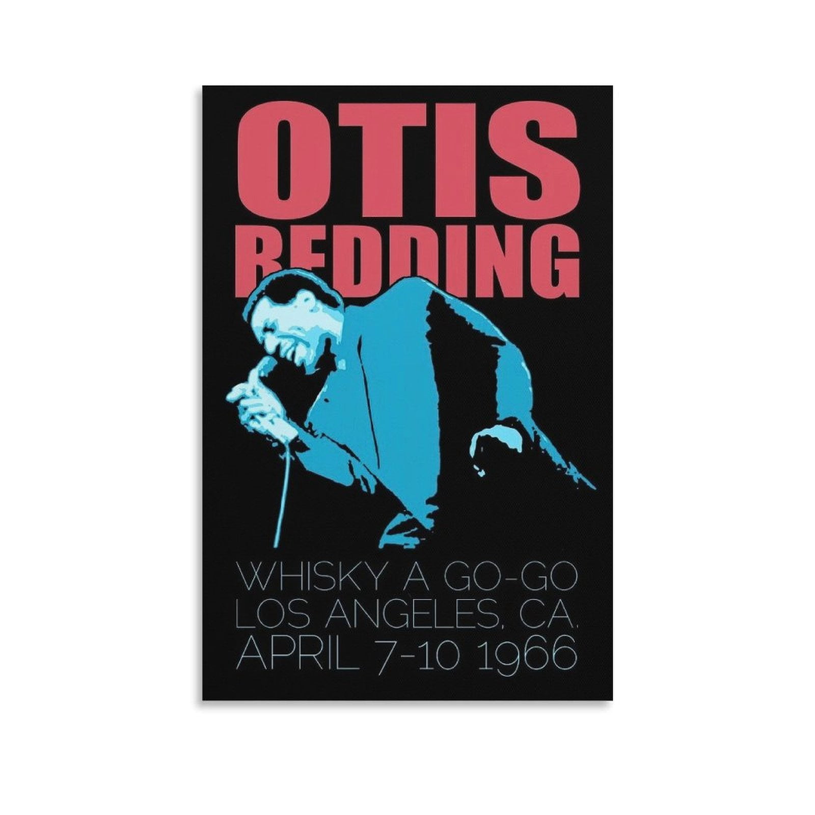 American Male Singers Otis Redding Retro Poster Poster Cool Artworks ...