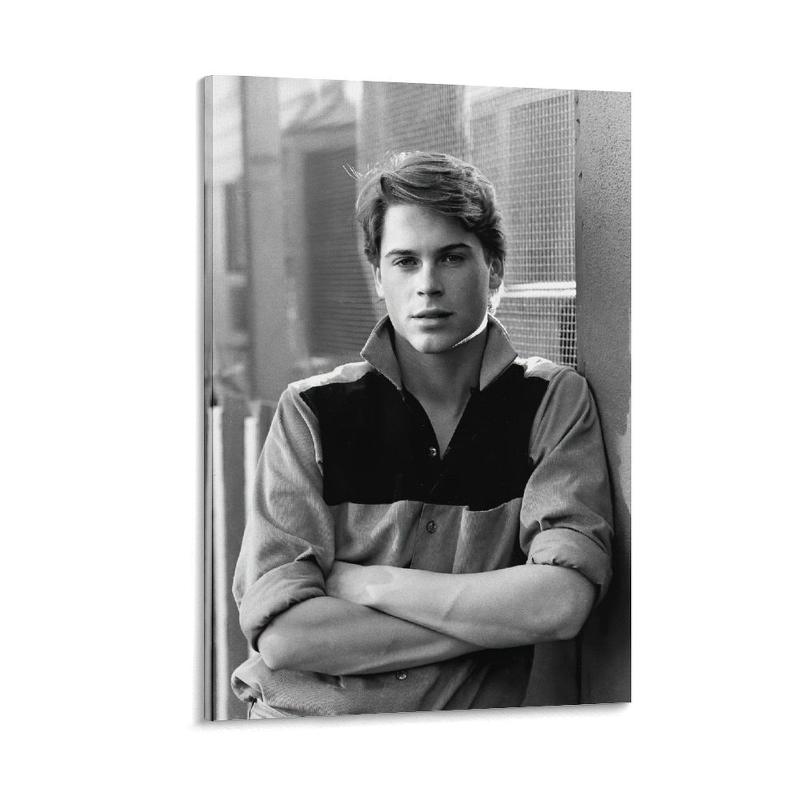 American Male Stage Actors Rob Lowe Retro Poster Painting On Canvas ...