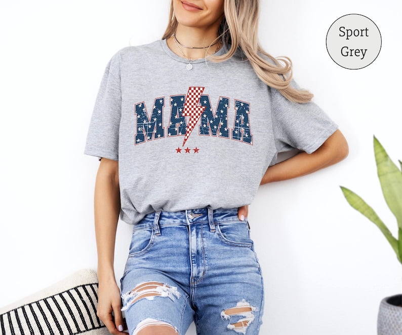 American Mama Shirt, 4th Of July Mom Shirt, Independence Day Mom Shirt ...