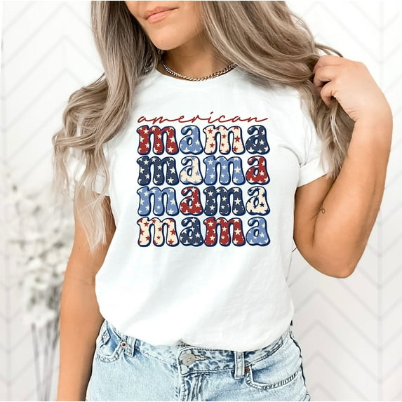 American Mama Shirt,Patriotic Shirts,Family 4th of July Shirt,Mama ...