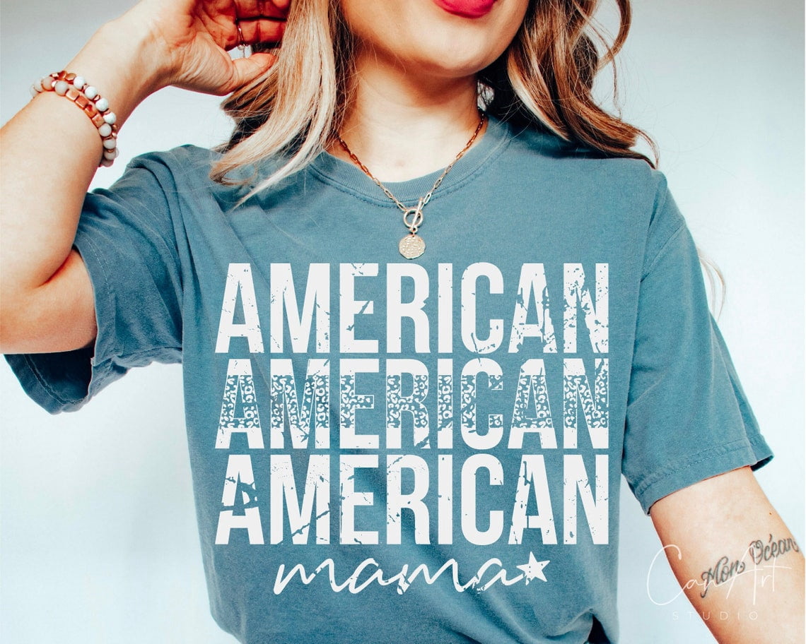American Mama shirt, Patriotic Mom shirt, Memorial Day shirt Designs ...