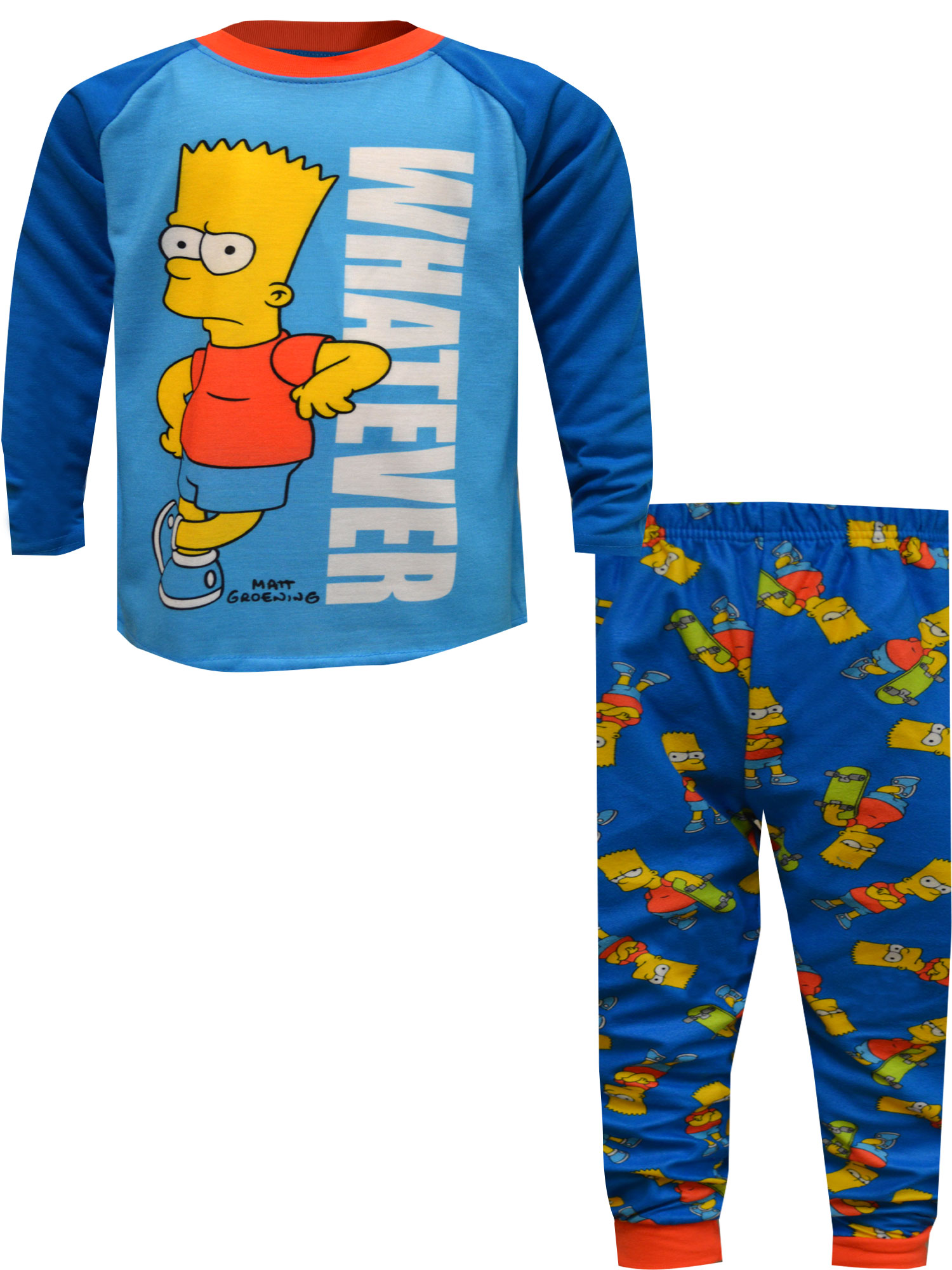 American Marketing Enterprises INC Boys Bart Simpson Whatever Blue Kids ...