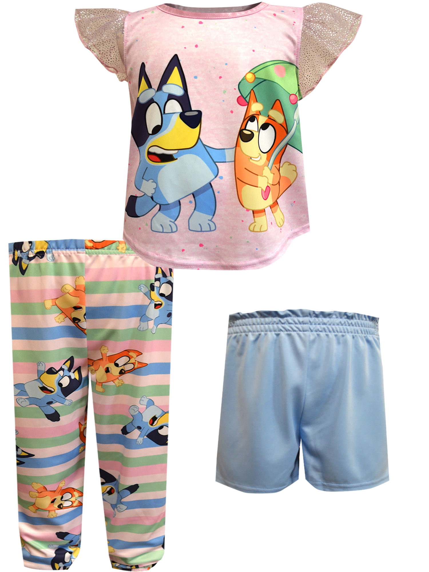 American Marketing Enterprises INC Girls Bluey and Bingo 3 Piece ...