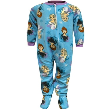 Big Feet Pjs Big Girls Kids Pink Fleece Footed Pajamas One Piece ...