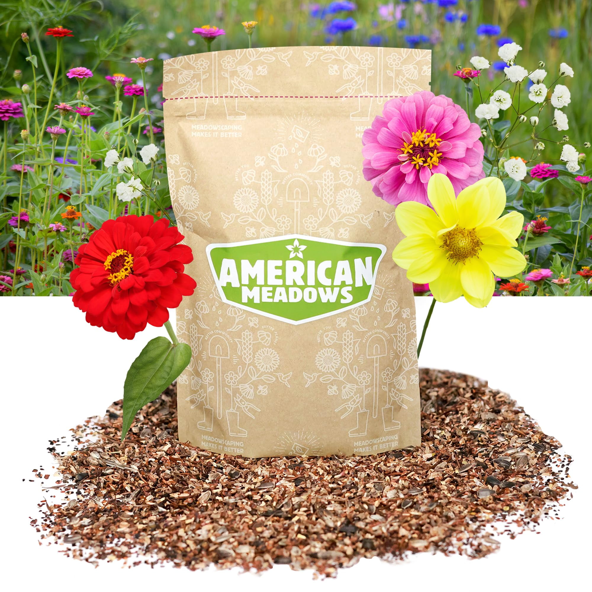 American Meadows Bouquets TWE5 for Days Wildflower Seed Mix (2 Ounces ...