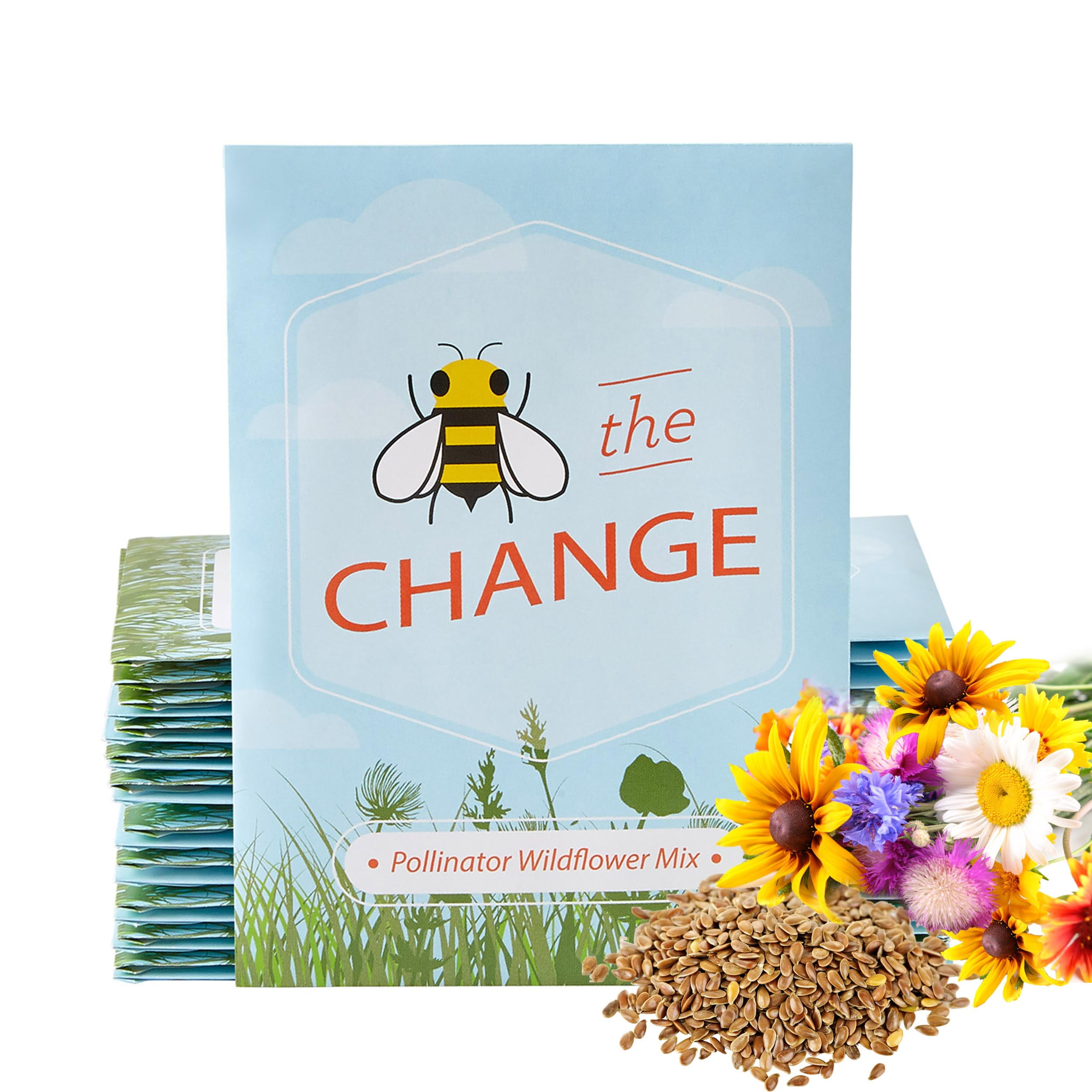 American Meadows Wildflower Seed Packets ''Bee MVR1 The Change'' Favors ...