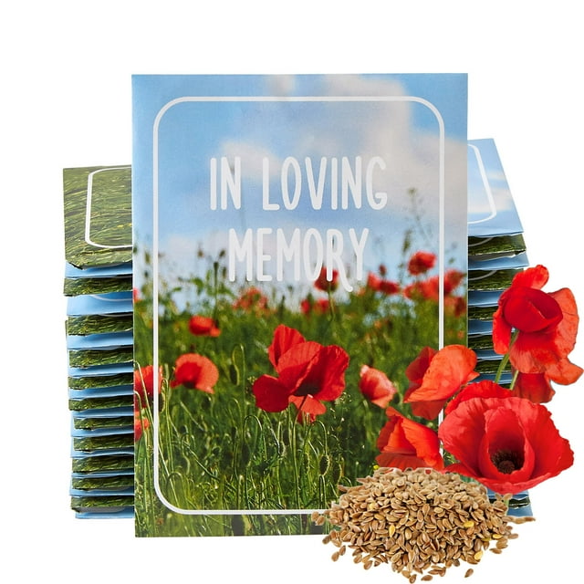 American Meadows Wildflower Seed Packets in MVR1 Loving Memory Memorial ...