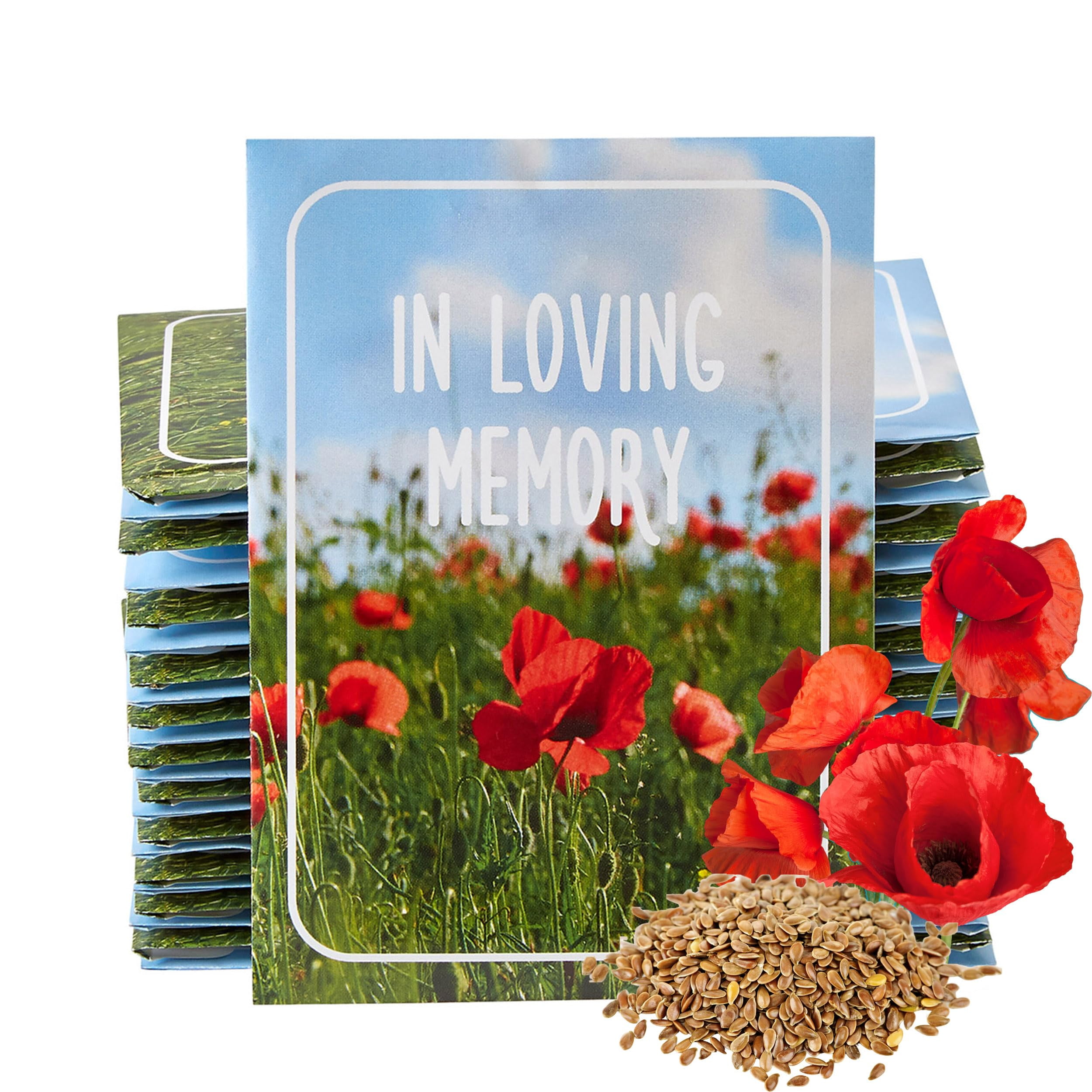 American Meadows Wildflower TWE5 Seed Packets in Loving Memory Memorial ...