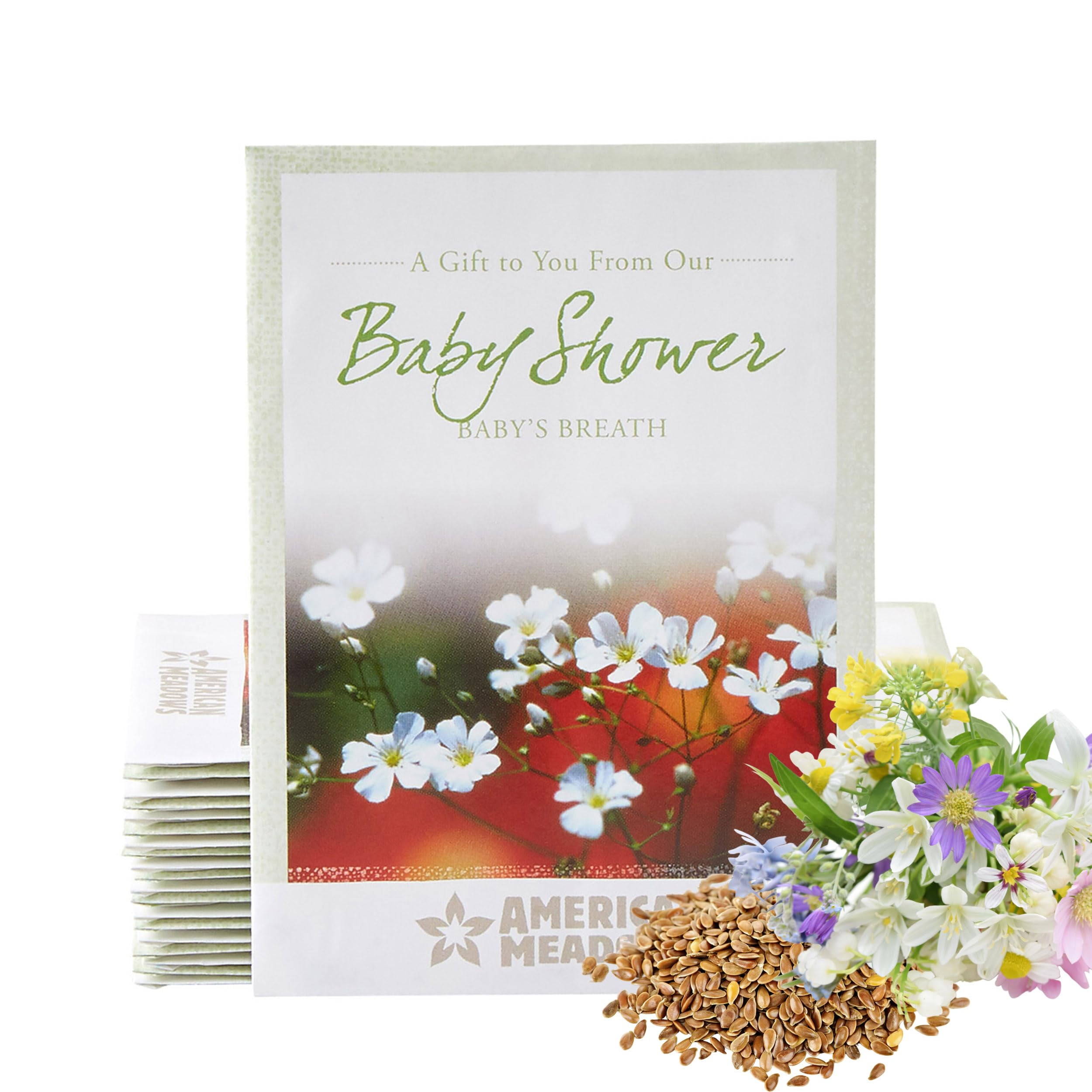 American Meadows WildflowerUMRT Seed Packets Baby Shower Party Favors ...