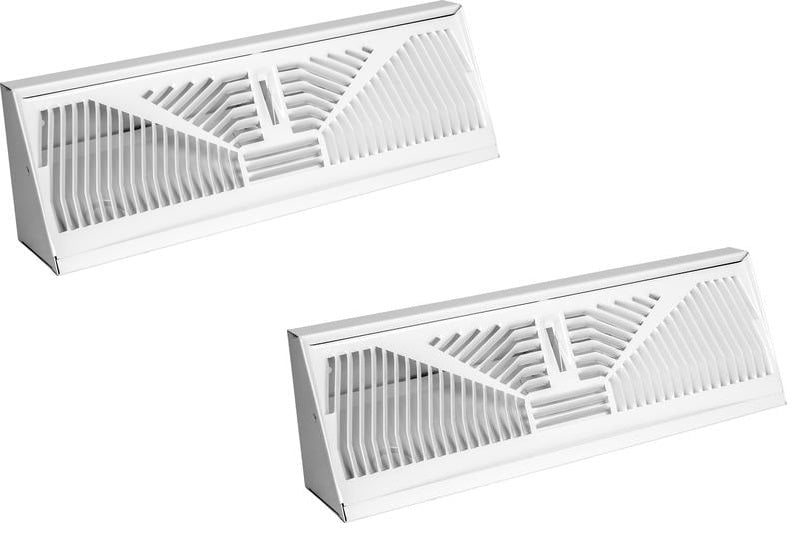 American Metal 3015W15 15 Inch White Steel Baseboard Diffuser ...