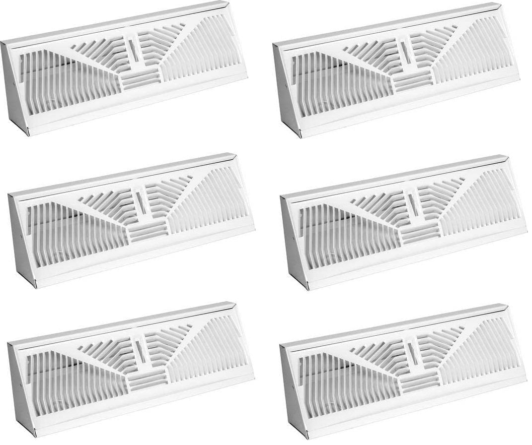 American Metal 3018W18 18" White Perimeter Baseboard Duct Diffuser ...