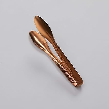American Metalcraft BVHT1 Serving Tongs, Hammered, Vintage Bronze, 9 ...