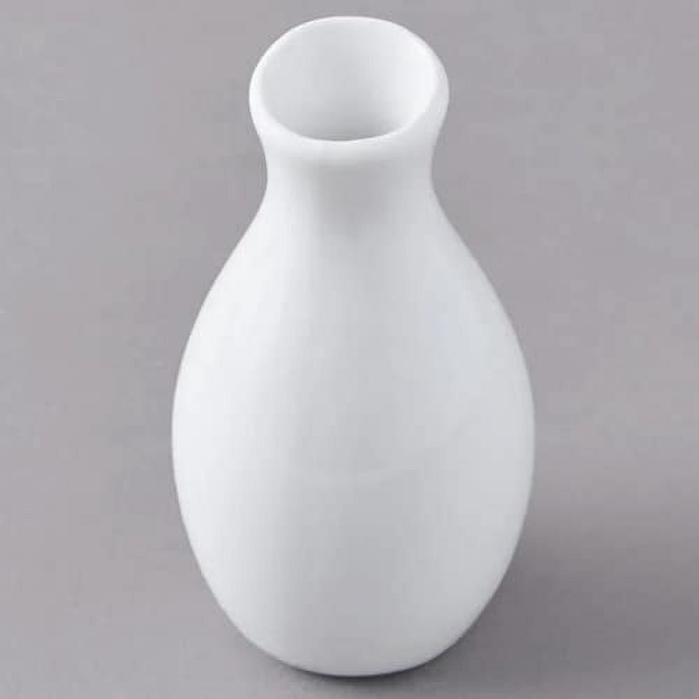 American METALCRAFT White High Shine Ceramic Jug Vase, 4', 1 Count ...