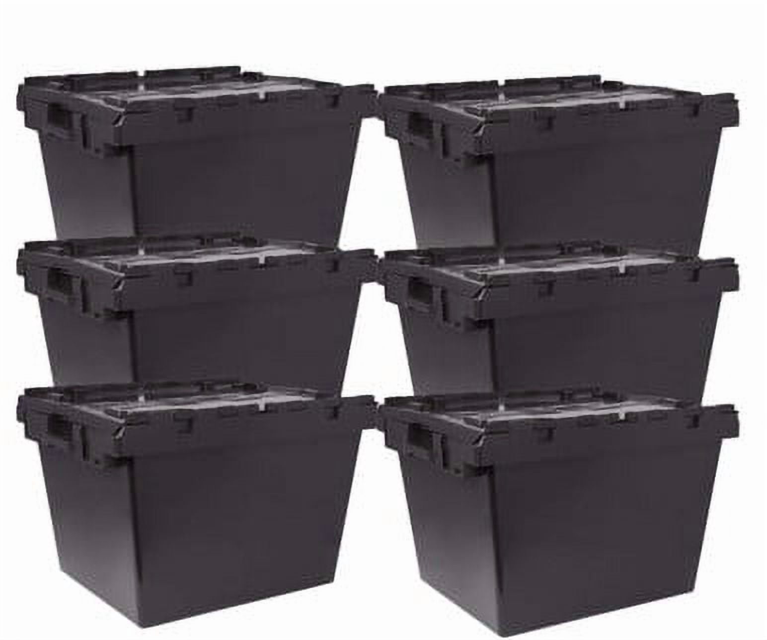 American Metalcraft Black Stackable Chafer Box with Attached Lid, 22.75 ...