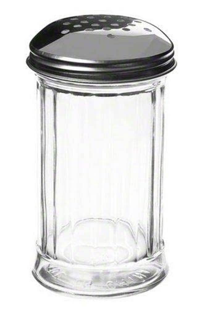 American Metalcraft GLA312 12 oz Glass Cheese Shaker w/Lid - Walmart.com