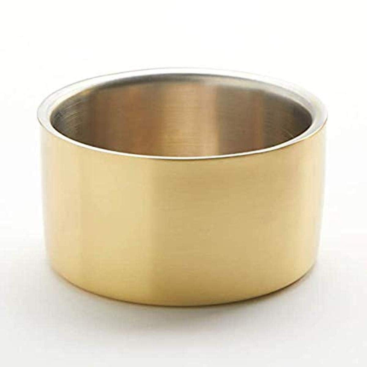 American Metalcraft GW4 Gold Satin Stainless Steel Double-Wall Wine ...