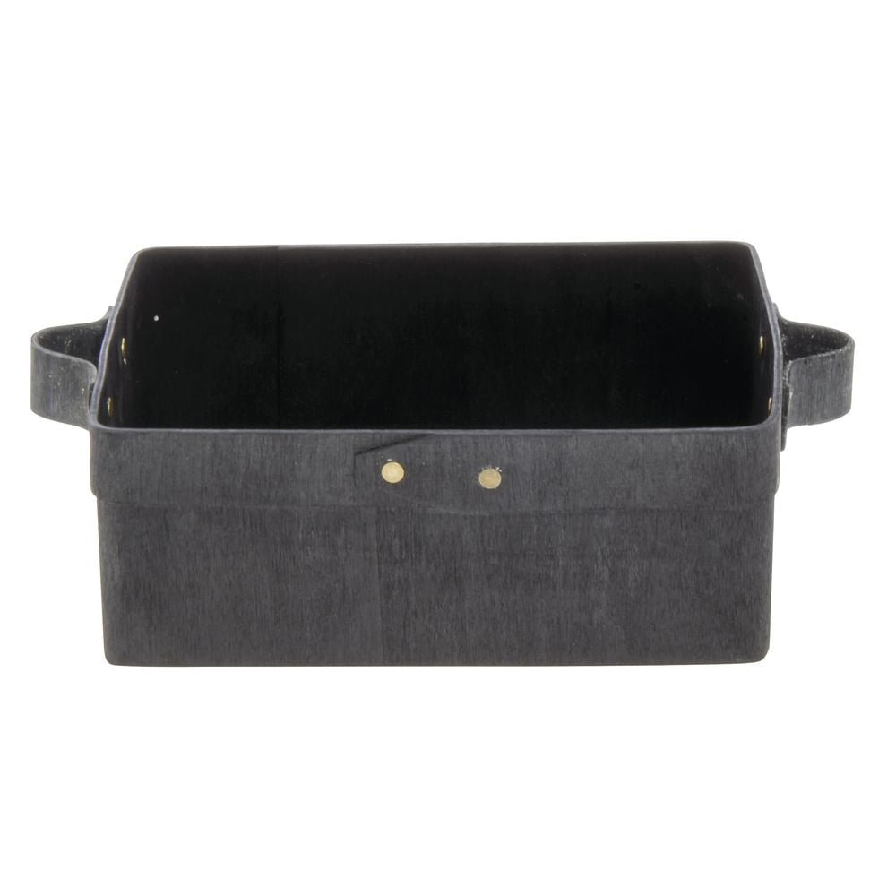 American Metalcraft Rectangular Black Poplar Wood Box -12 1/2L x 6W x 4 ...