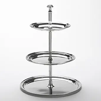American Metalcraft STS3 Tiered Stand, Stainless Steel, Three-Tier, 8-1 ...