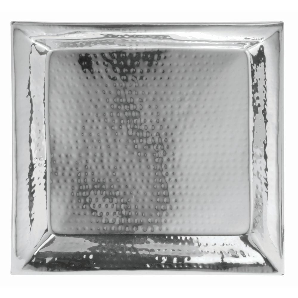 American Metalcraft Serving Tray Square Hammered Stainless Steel - 18"L ...