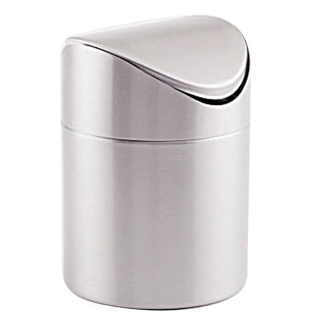 American Metalcraft TIM1 S/S Small Table Top Waste Bin with Swing Lid ...