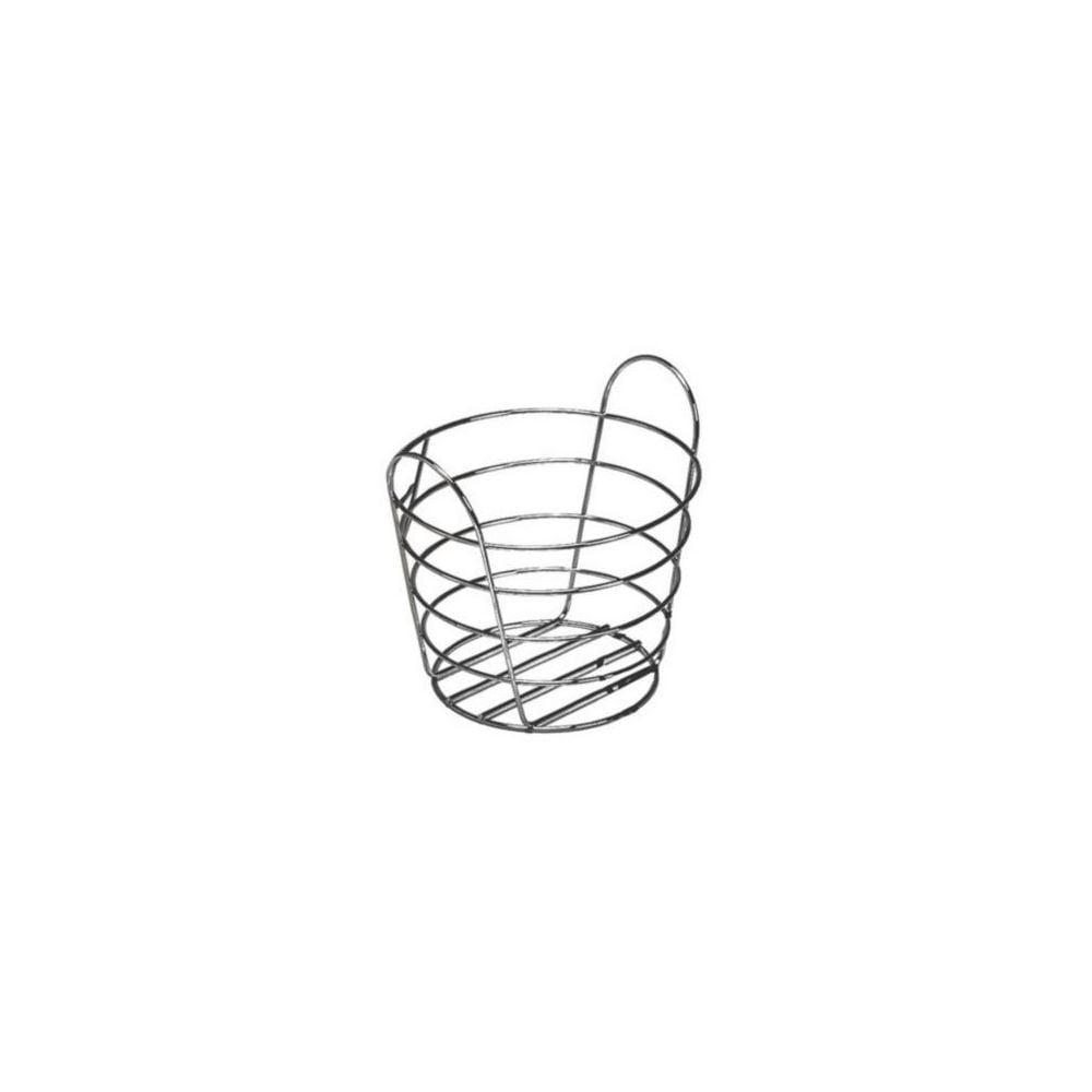 American Metalcraft WBC705 7" Round Chrome Wire Basket w/ Handles ...