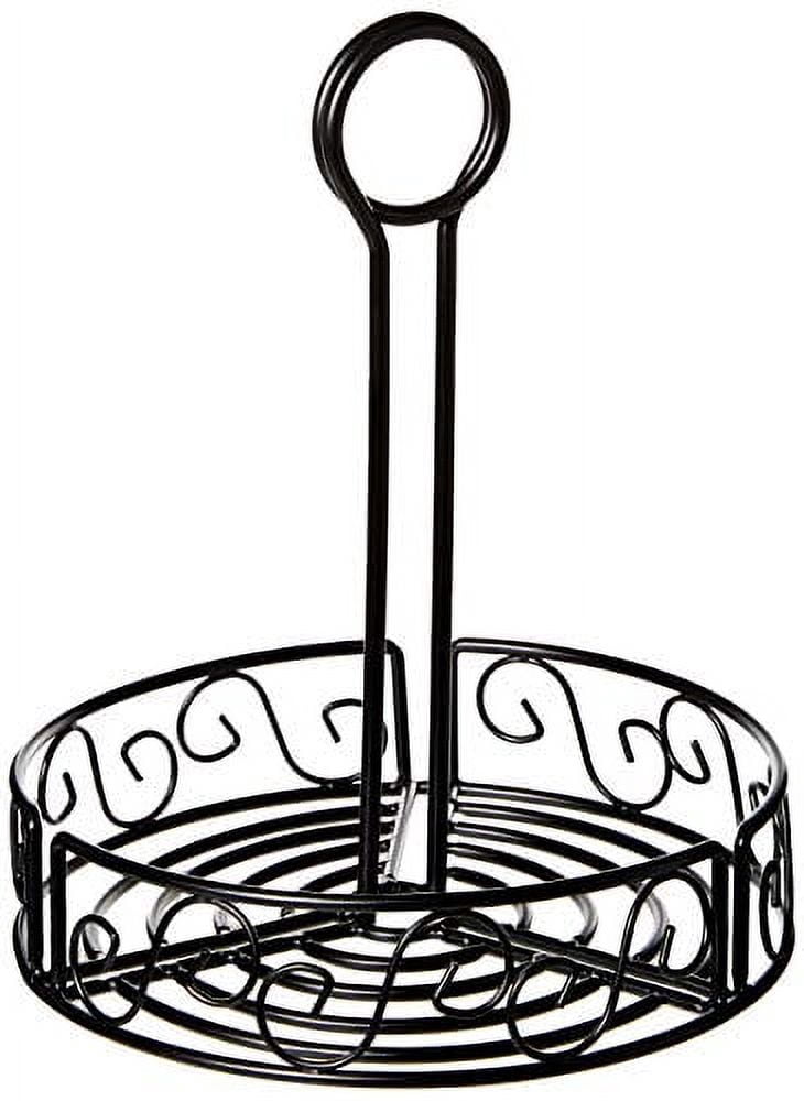 American Metalcraft WBCC8 7-3/4" Wrought Iron Condiment Rack w/ Scroll ...