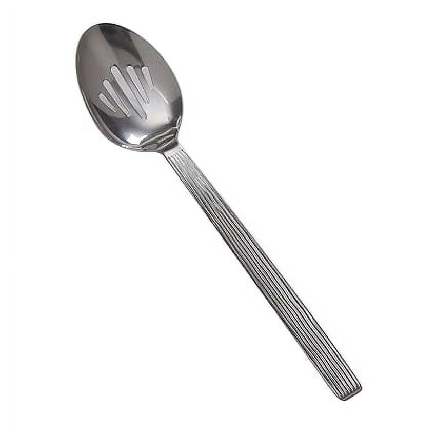 American Metalcraft WVASS Slotted Spoon, Hammered, Wavy Aged Stainless ...