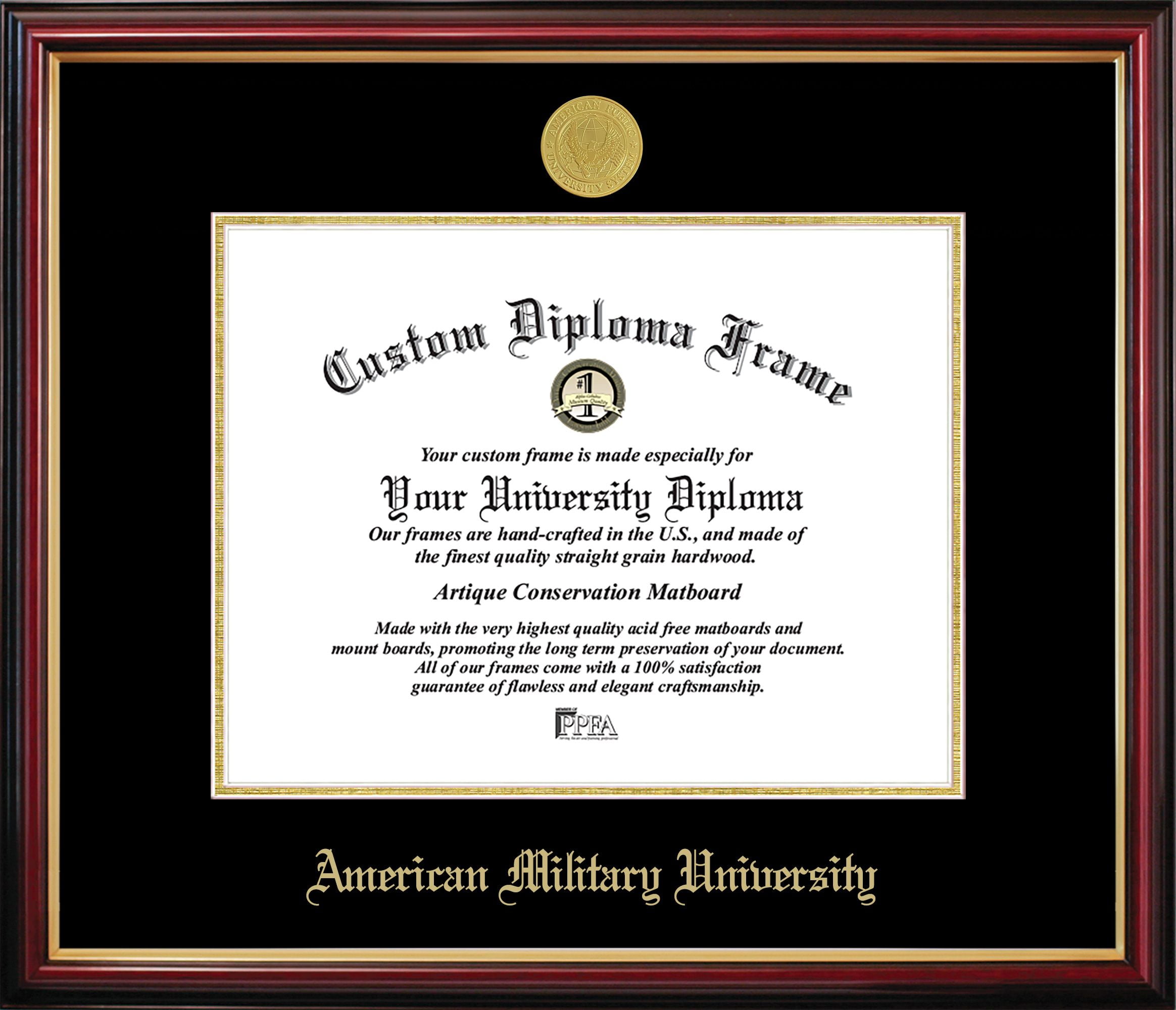 American Military University Petite Diploma Frame - Walmart.com