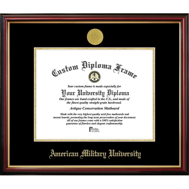 American Military University Petite Diploma Frame - Walmart.com