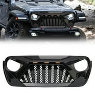 AMERICAN MODIFIED Hawke Front Grille for 2007-2018 Jeep Wrangler JK ...