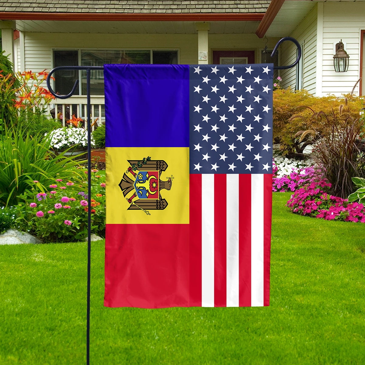 American Moldova Flag Moldovan Friendship U.S.A Memorial Day Patriotic ...