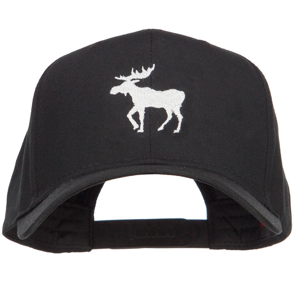 American Moose Embroidered Twill Cap - Black OSFM - Walmart.com