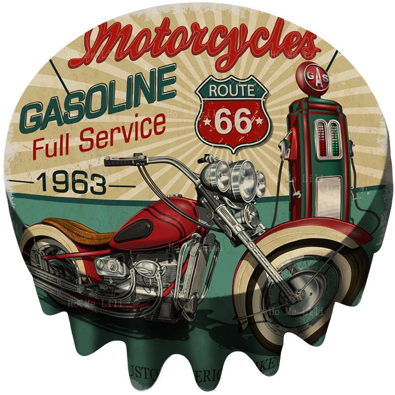 American Mother Brat Style Motorbike Gas Iron On Transfer Tin Sign ...