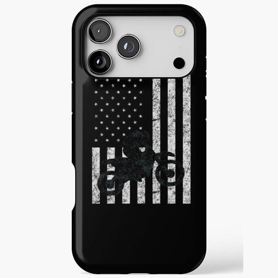 American Motocross Rider Flag for iPhone Case 11 to 17 Pro Max ...