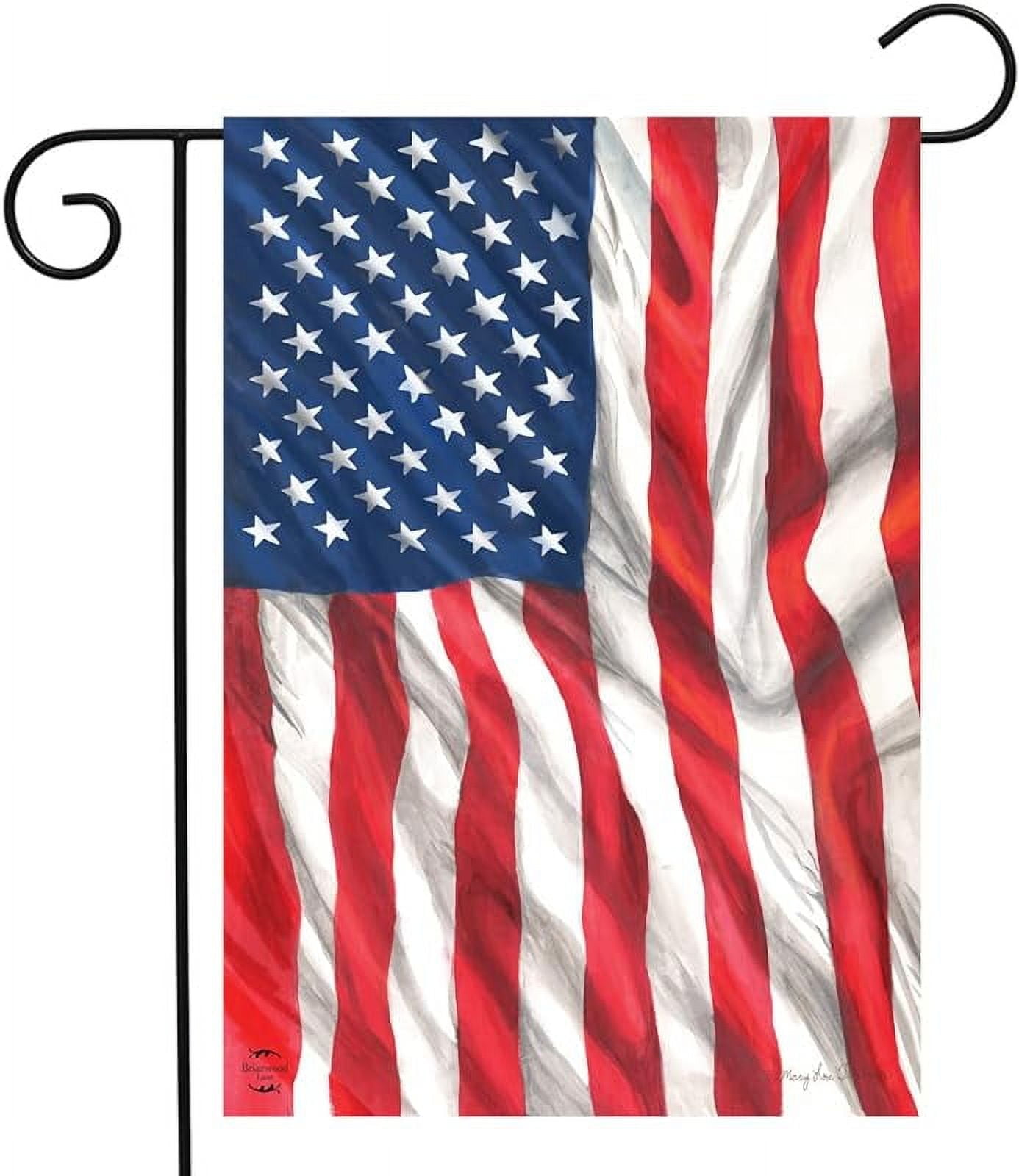 American Motorcycle Patriotic Garden Flag 12x18 inch Summer Bike Spring ...