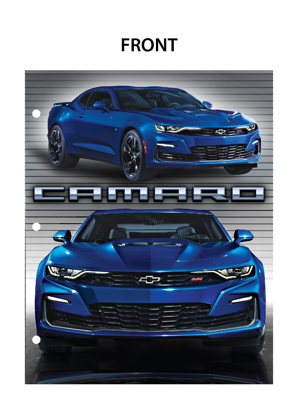 American Muscle Car 2-Pocket Paper Folder, 3-Hole Punched, Assorted ...