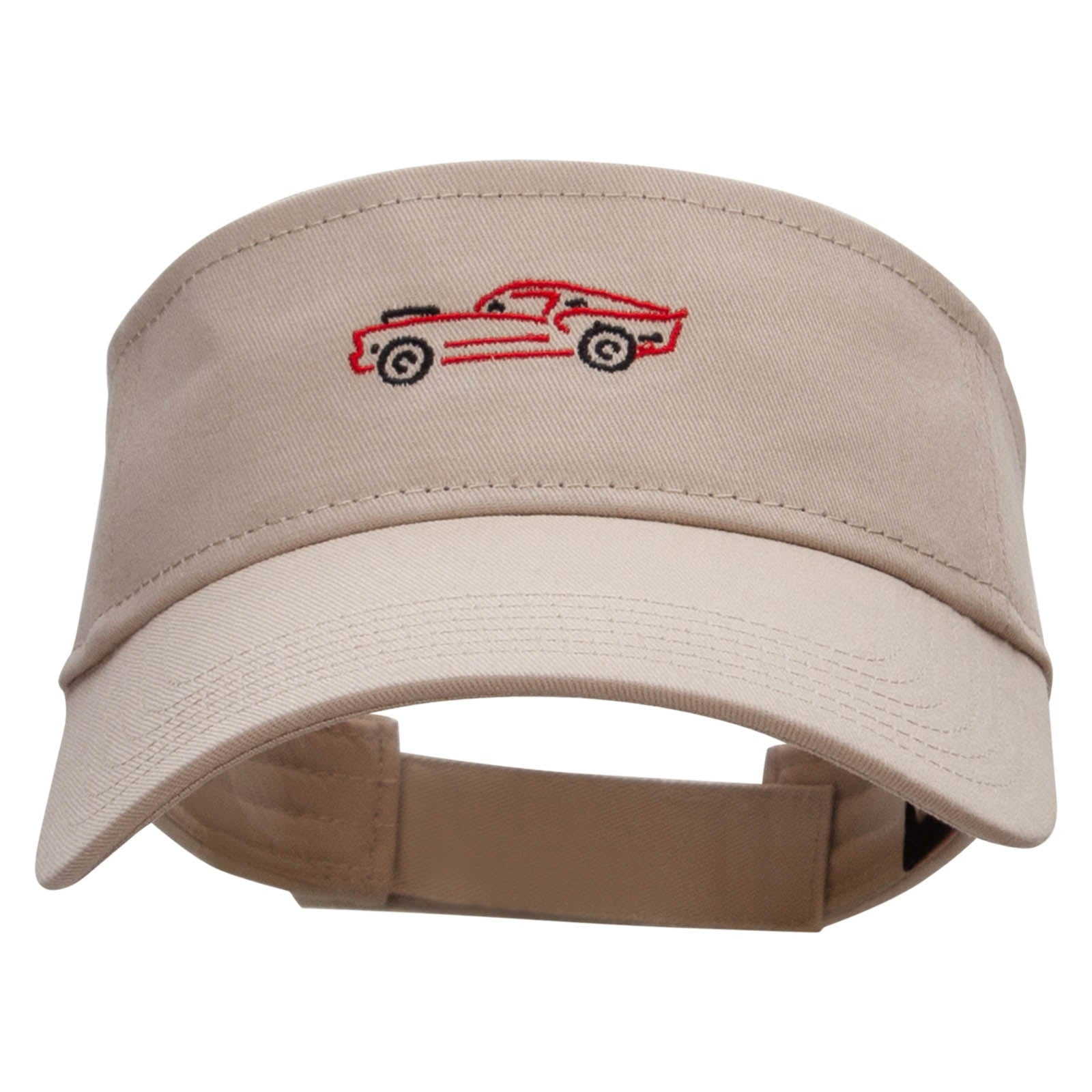 American Muscle Car Embroidered Cotton Twill Sun Visor - Khaki OSFM ...