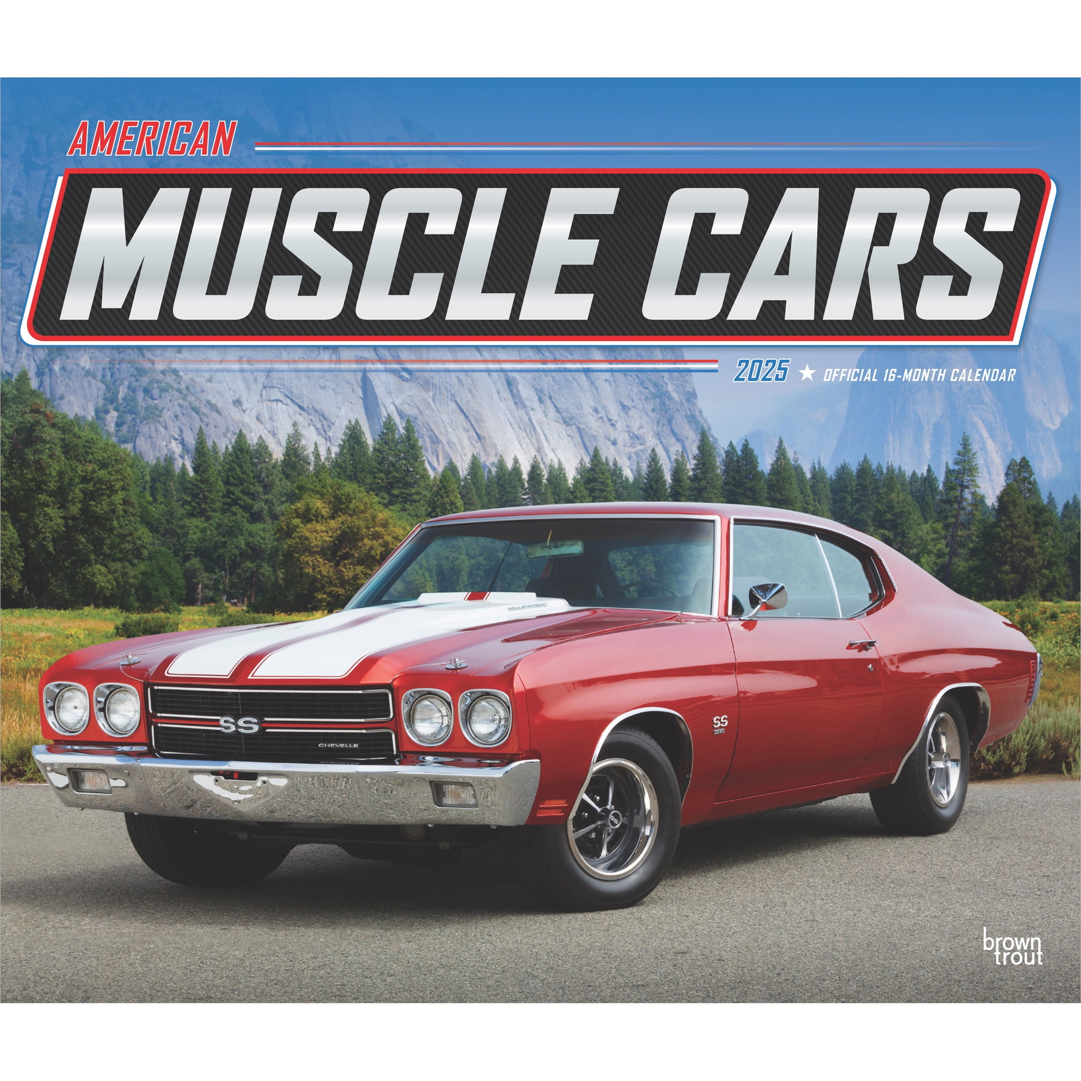 American Muscle Cars | 2025 14x24" (Hanging) Deluxe Wall Calendar ...