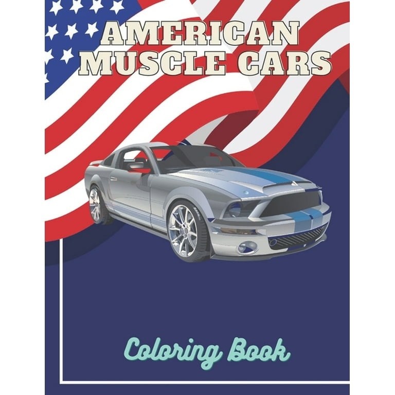 muscle car coloring book