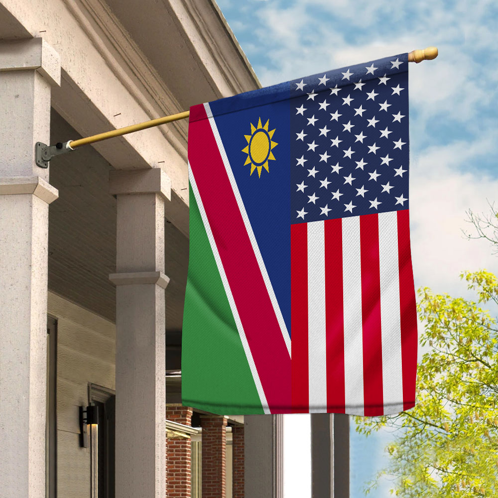 American Namibia Flag Namibian Friendship U.S.A Memorial Day Patriotic ...