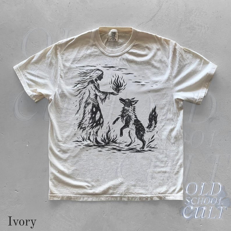 American Native Wolf Shirt, Retro Indigenous Shirt, Native American T ...