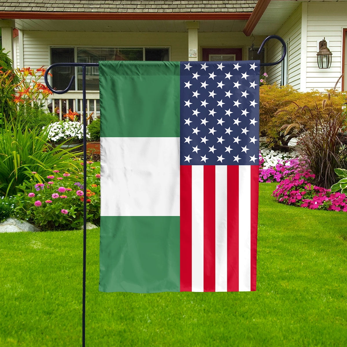 American Nigeria Flag Nigerian Friendship U.S.A Memorial Day Patriotic ...