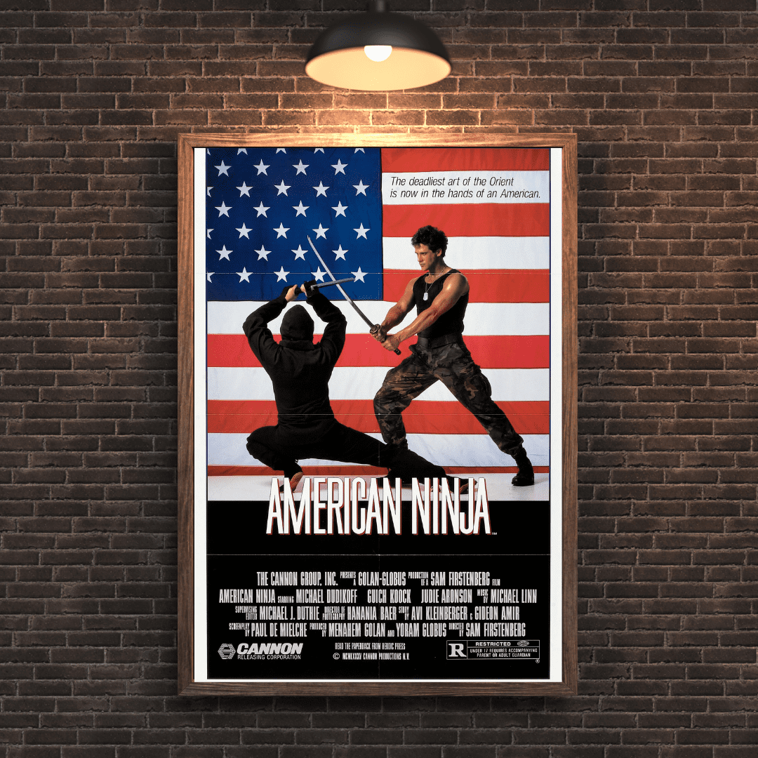 American Ninja 1 Movie Poster - Vintage Action Martial Arts Collectible ...