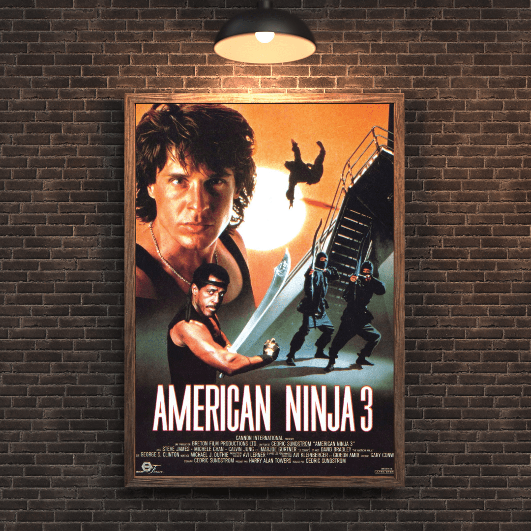 American Ninja 3 Movie Poster - Vintage Action Martial Arts Collectible ...